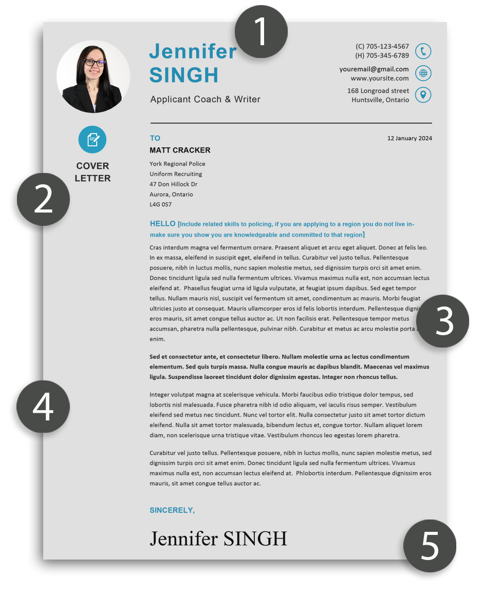 Police Resume and Cover Letter - Frontline Coaching Services